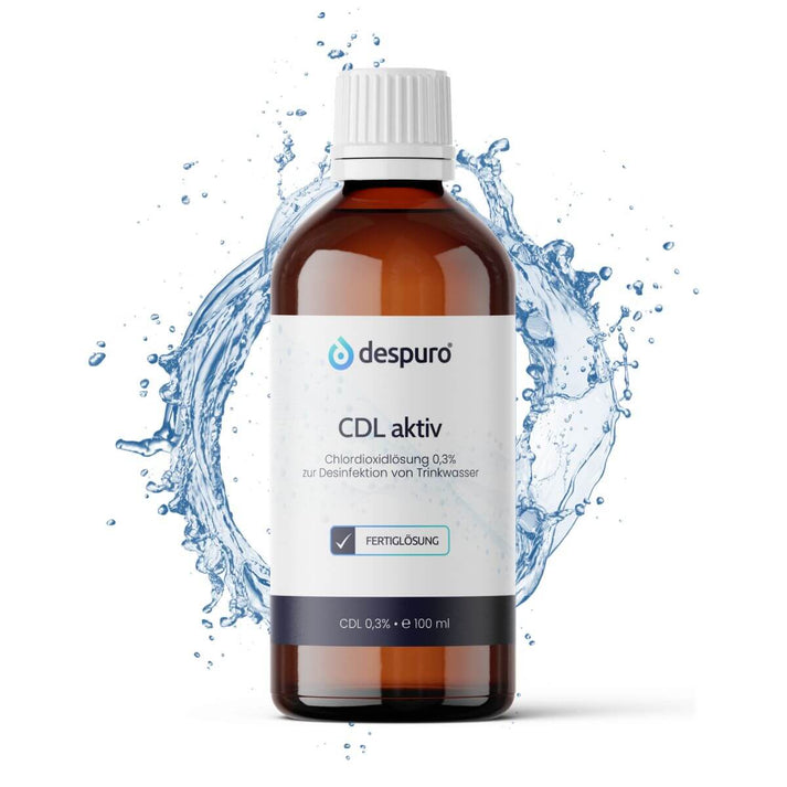 Chlordioxid kaufen – CDL 0,3% 100 ml für reines Trinkwasser – CDL-direkt.de